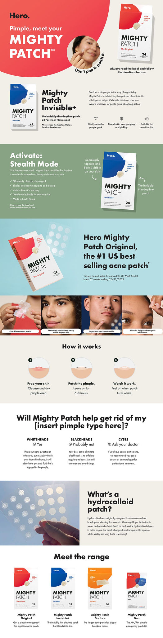 Hero Mighty Patch The Original 24 Pack – Unichem Greenhithe Pharmacy