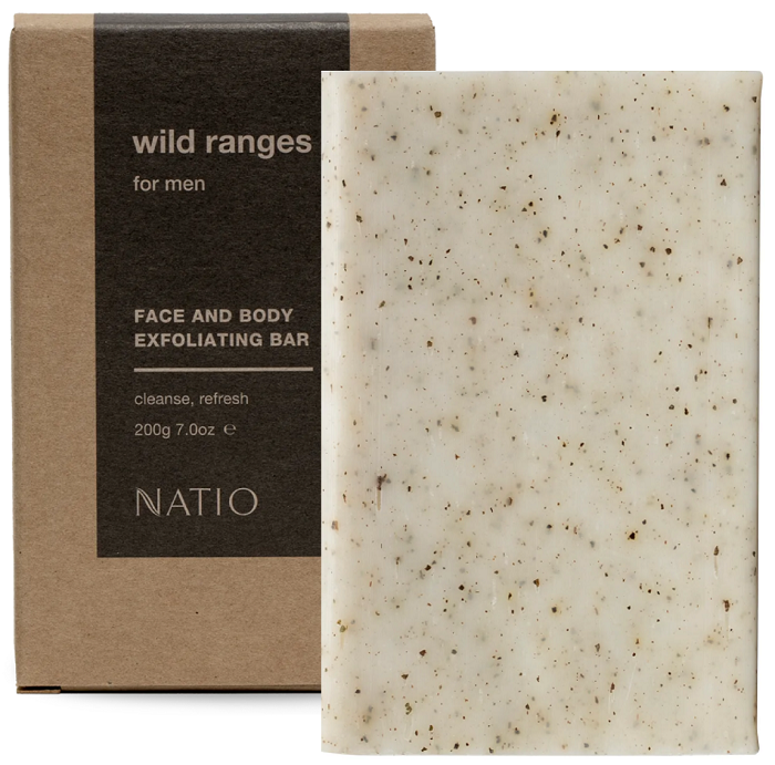 Natio for Men Wild Ranges Face & Body Exfoliating Bar 200g – Unichem ...