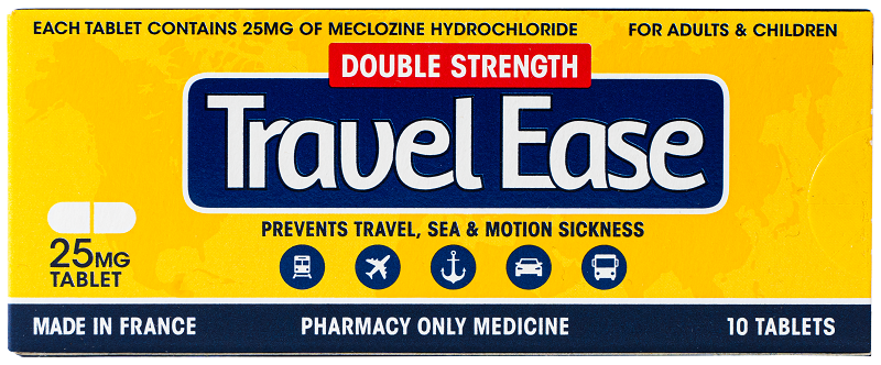 Travel Ease Double Strength 25mg Tablets 10s – Unichem Greenhithe Pharmacy