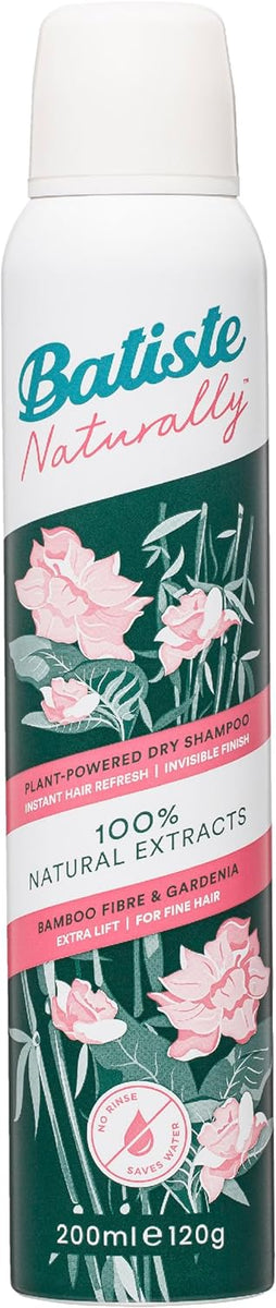 Batiste Dry Shampoo Natural Extracts Bamboo Fibre & Gardenia 200ml ...