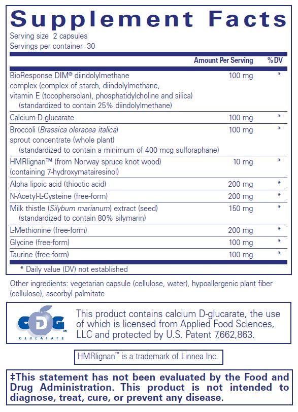 Pure Encapsulations Dim Detox 60 – Unichem Greenhithe Pharmacy