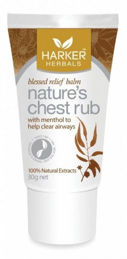 Harker Herbals Natures Chest Rub 30g tube – Unichem Greenhithe Pharmacy