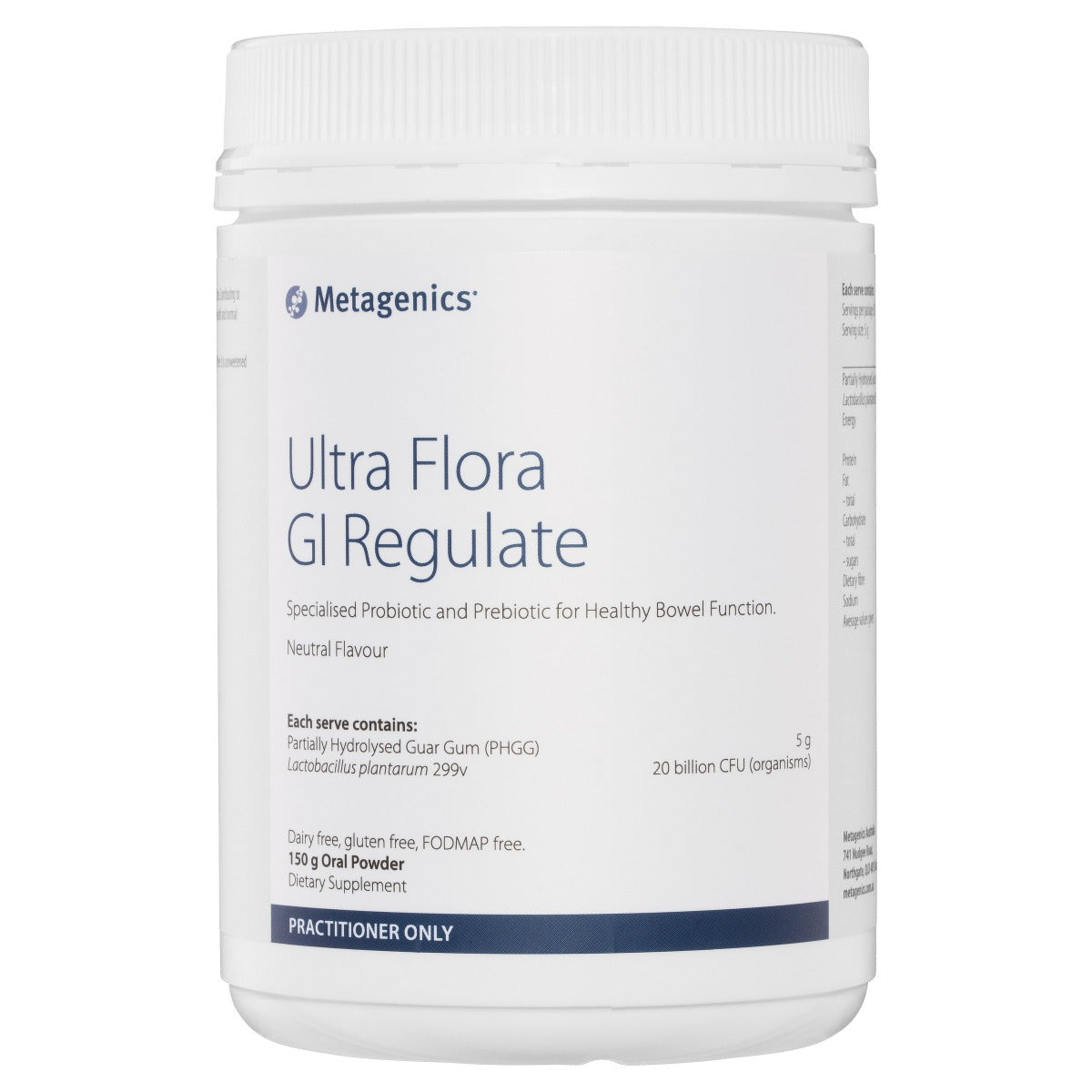 Metagenics Ultra Flora GI Regulate 150g – Unichem Greenhithe Pharmacy
