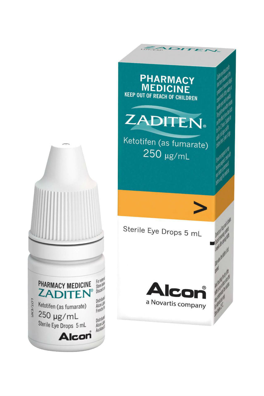 ZADITEN Eye Drops 0.025% 5ml – Unichem Greenhithe Pharmacy