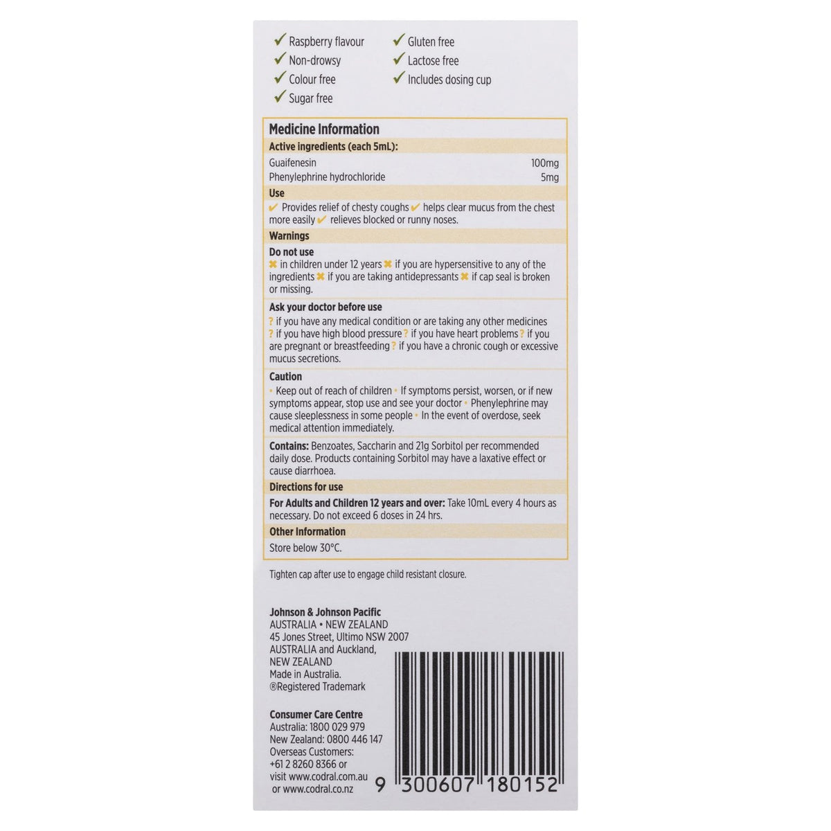 Codral Cold/Flu and Mucus Cough 16 Capsules – Unichem Greenhithe Pharmacy