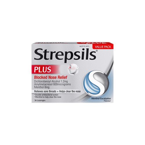 STREPSILS Plus B/N/R Lozenges 16s – Unichem Greenhithe Pharmacy